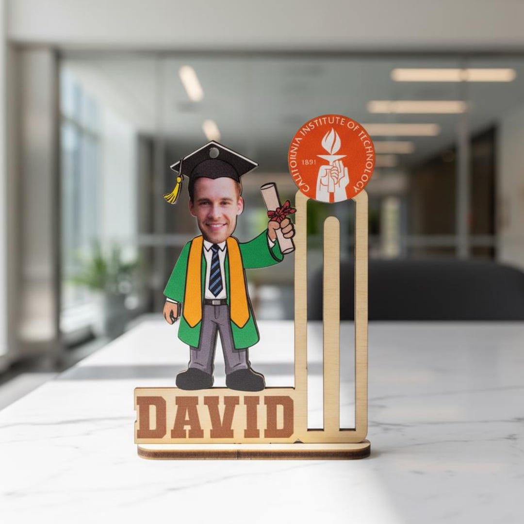 Personalized Graduation Bookmark Standee Custom Photo Name Graduate ...