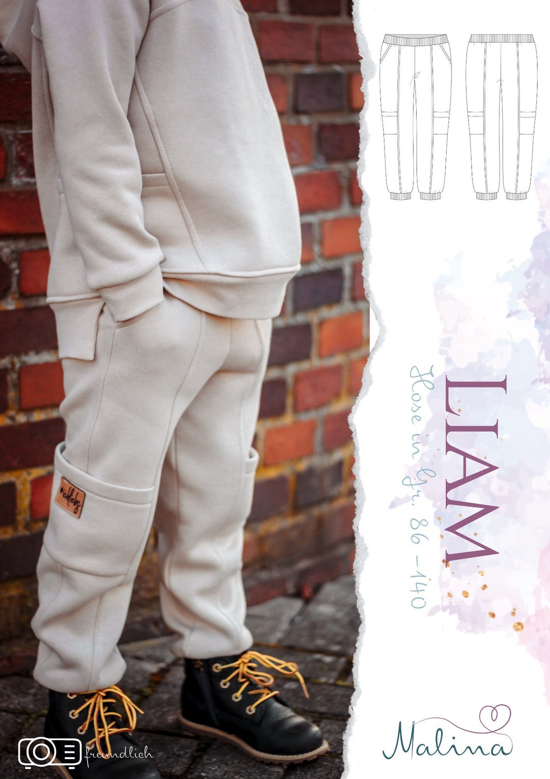 Liam Pants Pattern German - Etsy