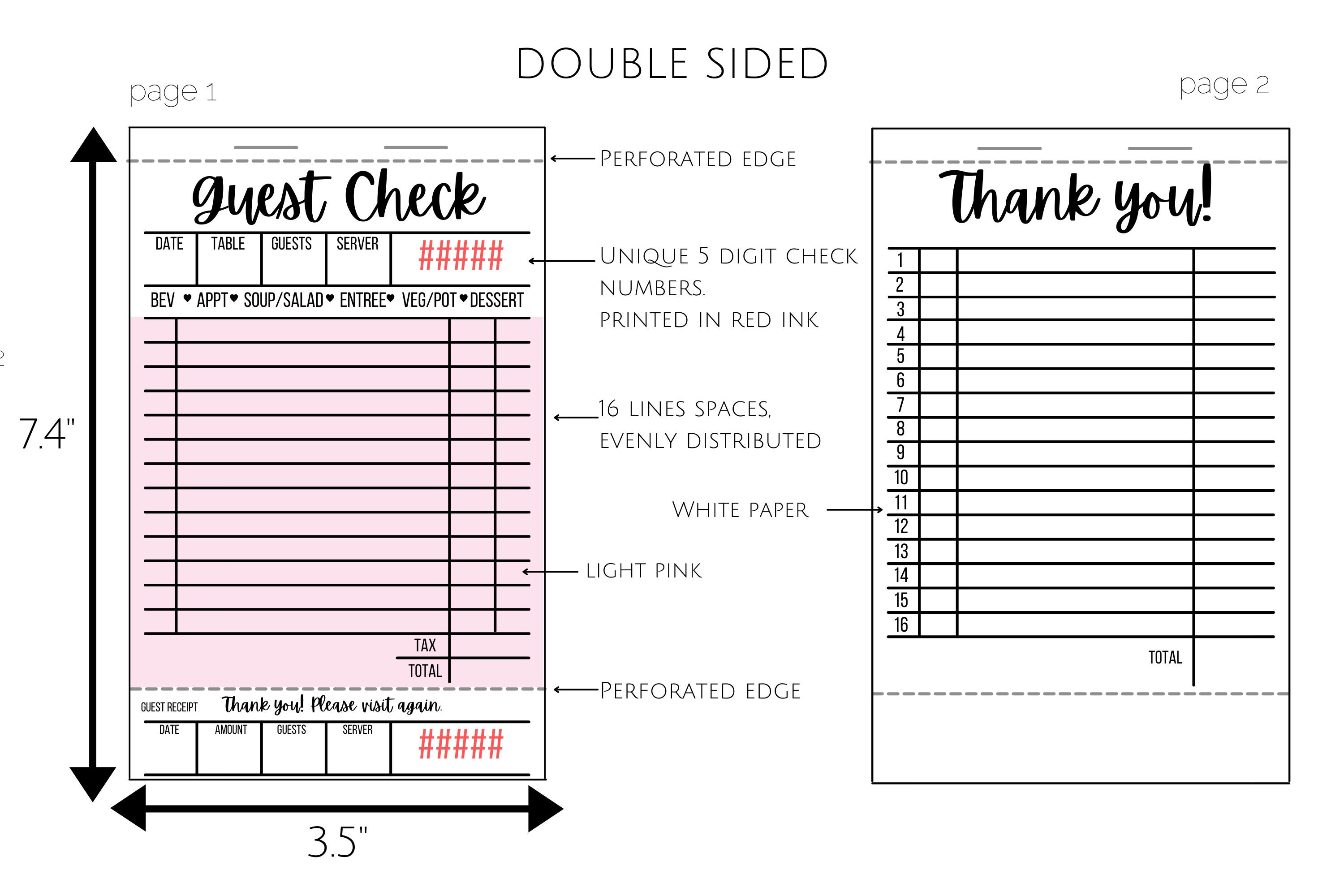 ULTIMATE Server Bundle Package Server Book for Waitress | Etsy