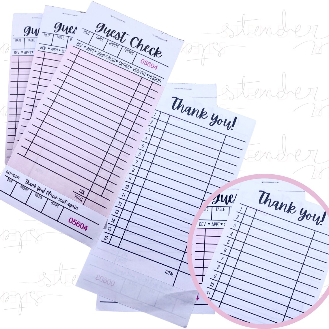 ULTIMATE Server Bundle Package Server Book for Waitress | Etsy