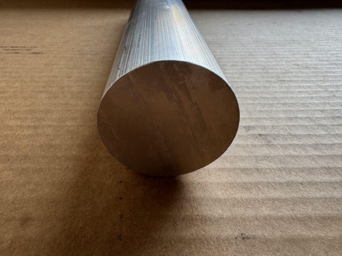 2" Aluminum Rod, Round, Solid Rod, 6061 Aluminum, Pick Your Length - Etsy