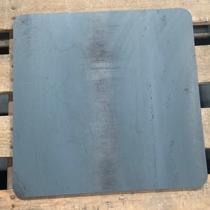 3/8" Steel Plate With Rounded Corners, Raw Steel - Etsy