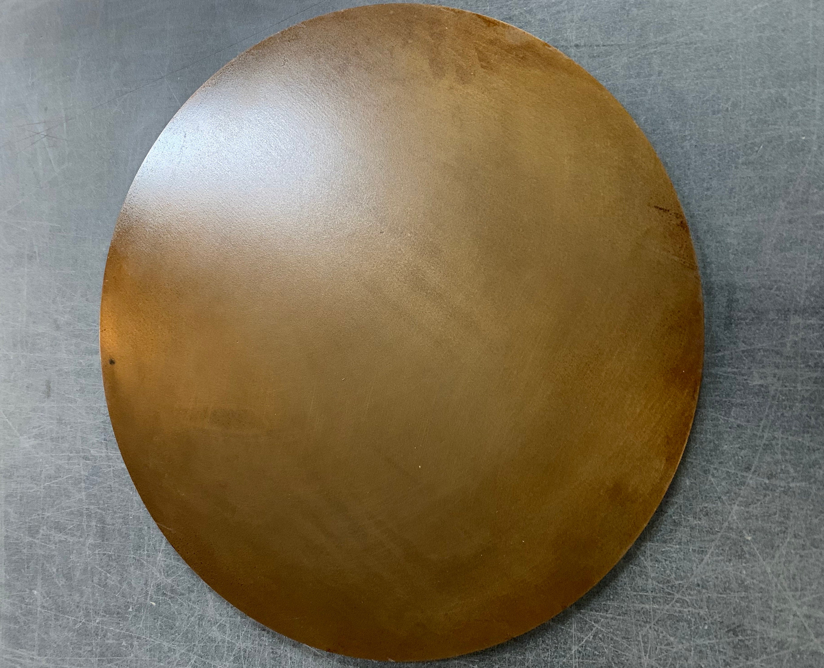 3/8” Steel Circle Pizza Baking Plate - 3/8” Thick A36 Seasoned Steel - Etsy