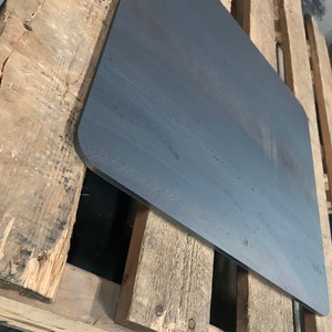 3/8" Steel Plate With Rounded Corners, Raw Steel - Etsy