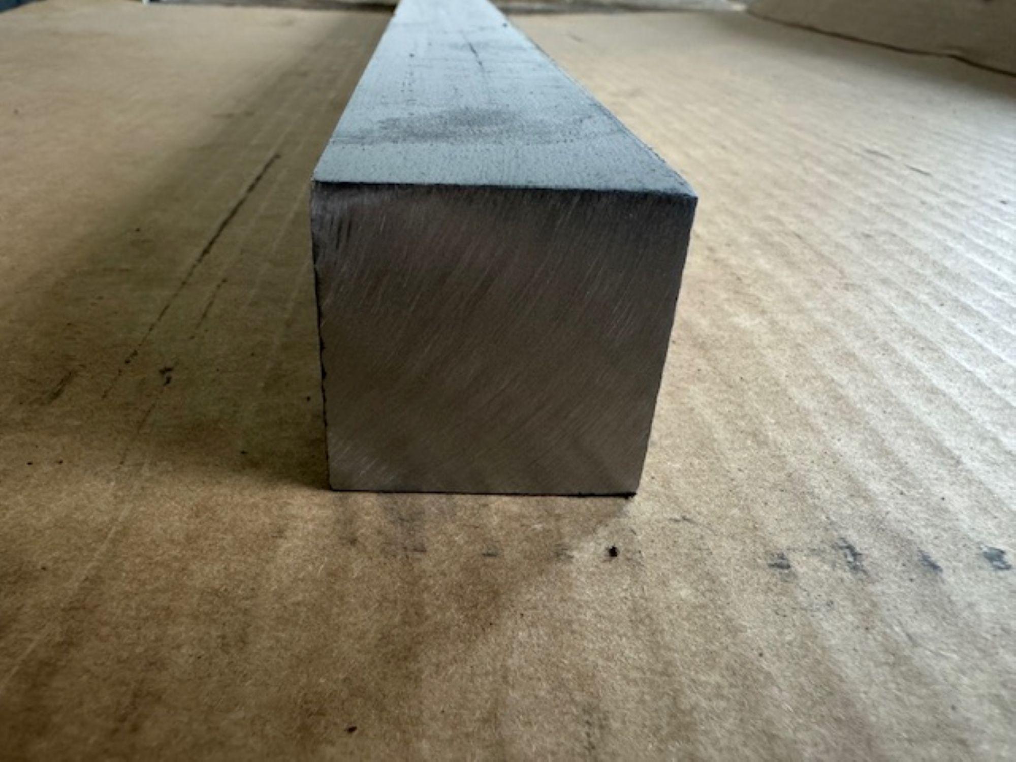 2" Steel Bar, 2" X 2" Solid Square Bar, 1018 Cold Rolled Steel, Pick ...