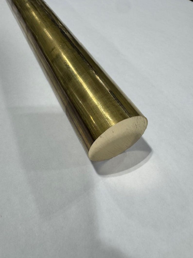2" Brass Rod, Round, Solid Rod, C360 Brass, Pick Your Length - Etsy