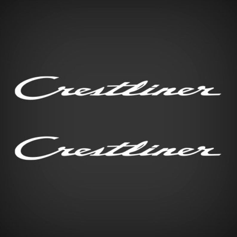 Crestliner Boat Marine Decals set of 2 OEM New Oracle - Etsy