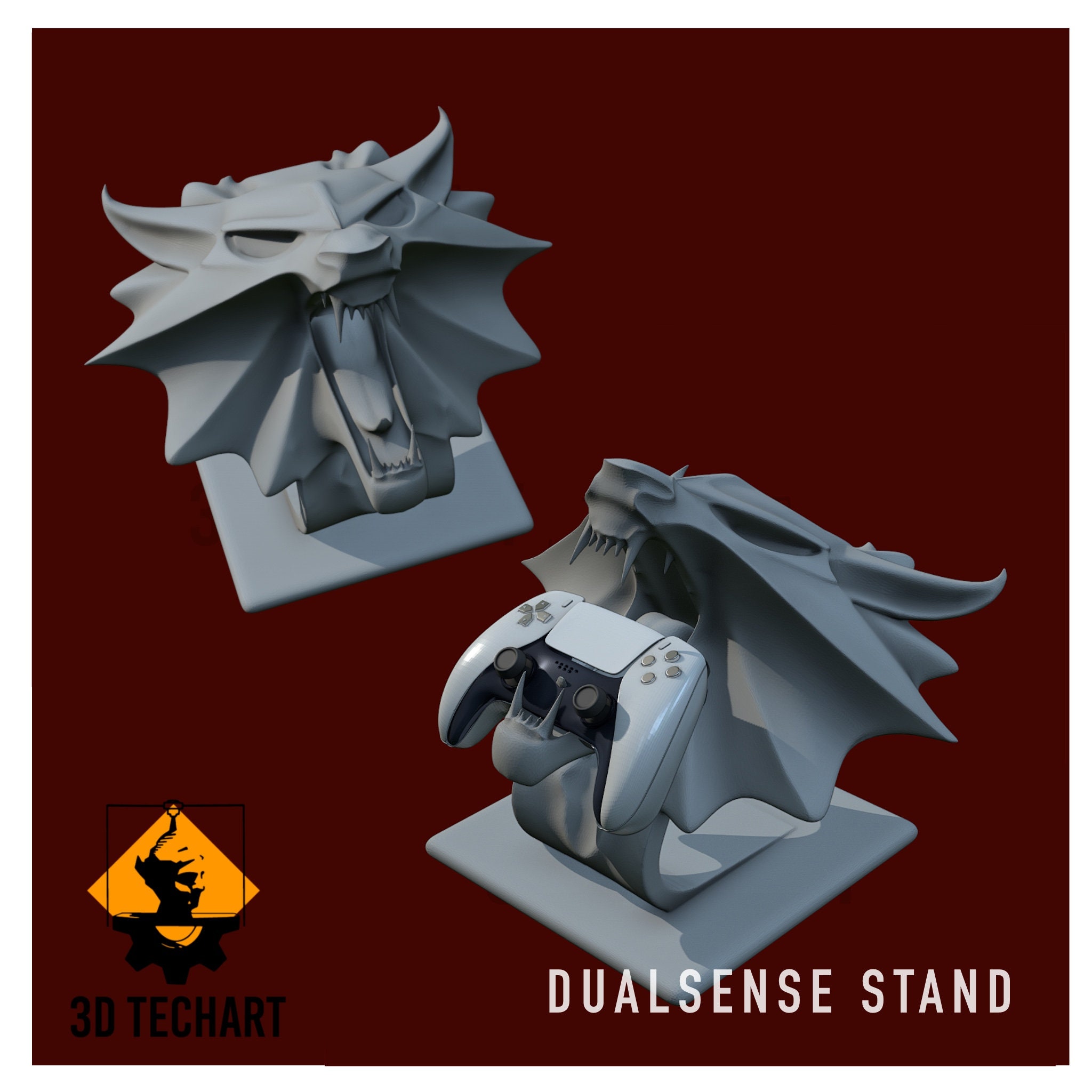 3D Printable Dualsense Stand, Witcher , STL File - Etsy
