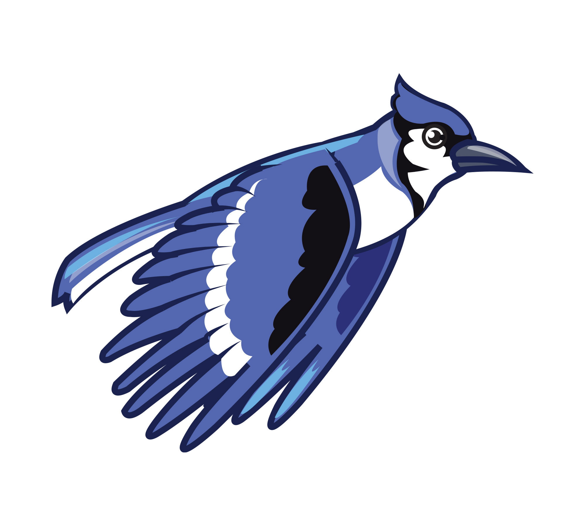 Clip Art Flying Blue Jay