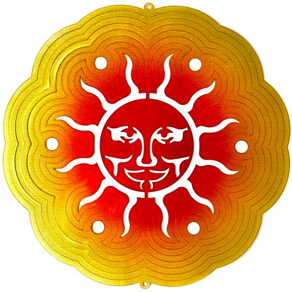 Wind Spinner With 3D Effect. Sun Multicolour. 1230cm - Etsy