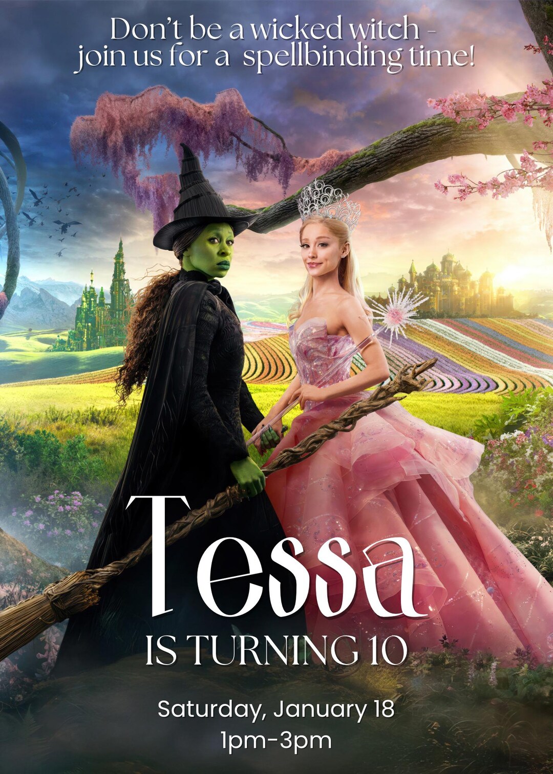 Wicked Inspired Birthday Invitation - Etsy