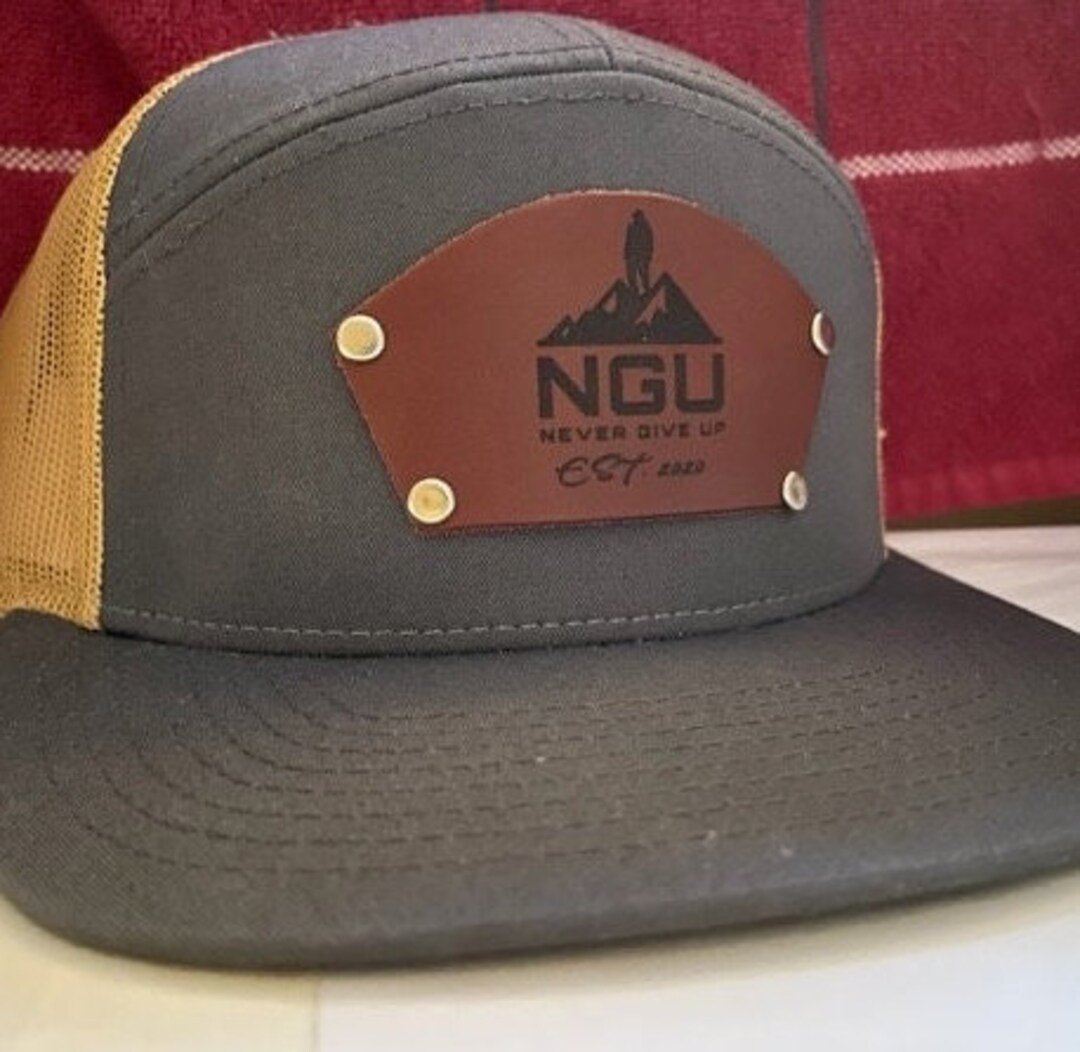 Never Give up - 7 Panel Hat - Etsy