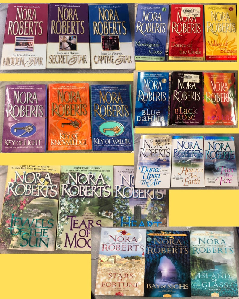 Nora Roberts Trilogy Books-choose YOUR TITLE: Key, Circle, Chesapeake ...
