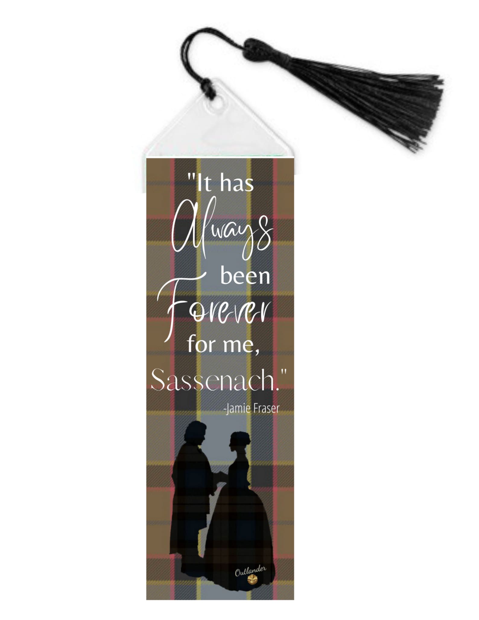 Outlander Inspired Jamie and Claire Bookmark Digital Download Printable ...
