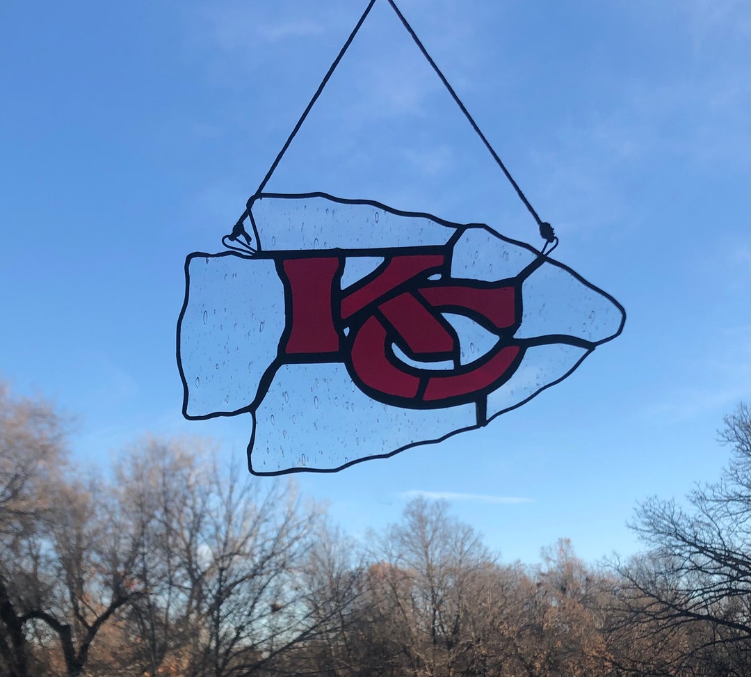 Kansas City Chief's Arrowhead Stained Glass - Etsy