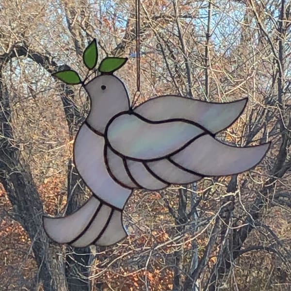 Stained Glass Dove - Etsy