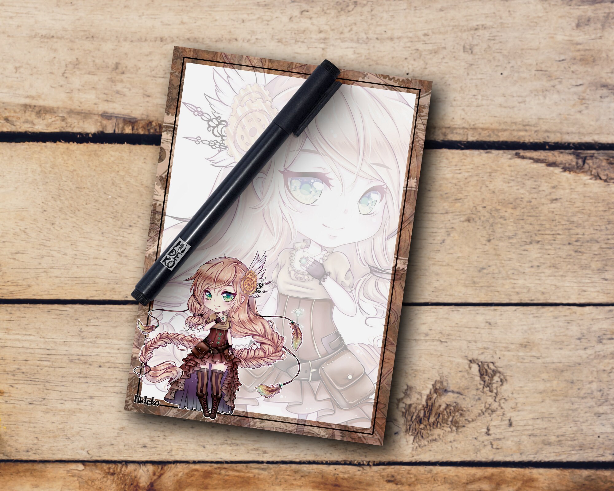 Writing Pad Shopping Note To-Do List DIN A6 Plait Notepad Niam Chibi ...
