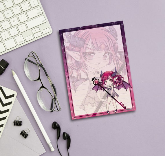 Writing Pad Shopping Note To-Do List DIN A6 Plait Notepad Niam Chibi ...