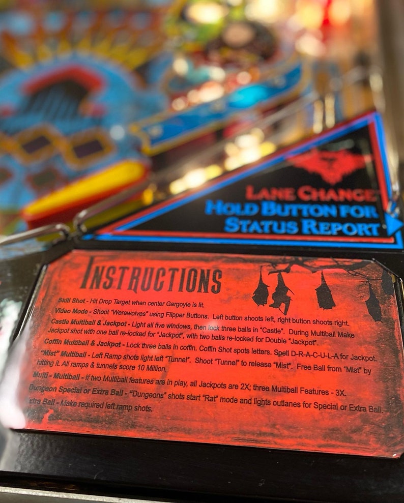 Bram Stoker's Dracula Pinball Apron Cards Set - Etsy
