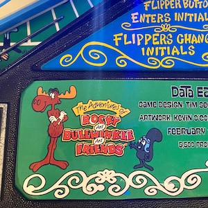 Rocky and Bullwinkle Data East Pinball Apron Cards Set - Etsy