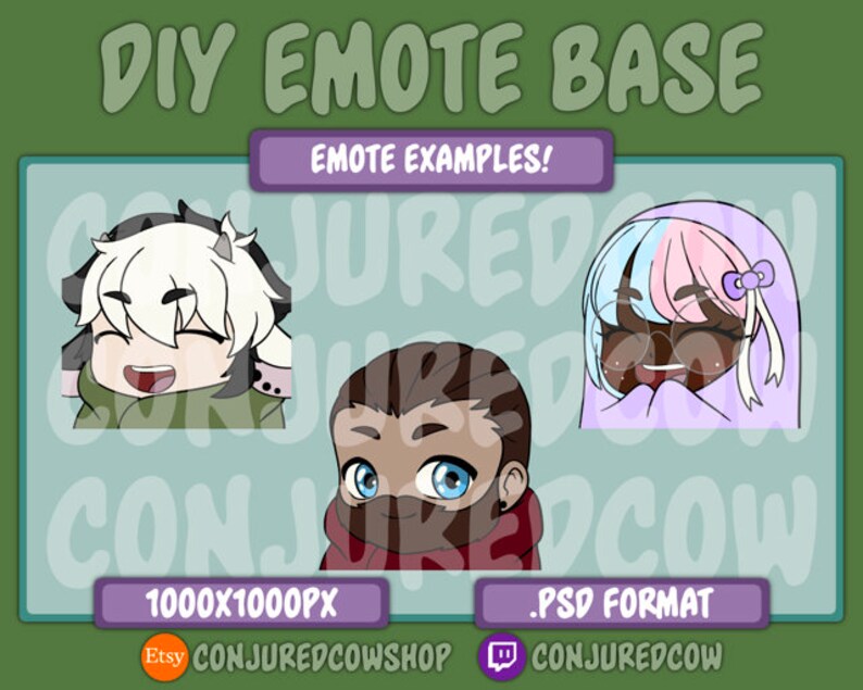 DIY Emote Base - Cozy - Mix/match Variations - Etsy