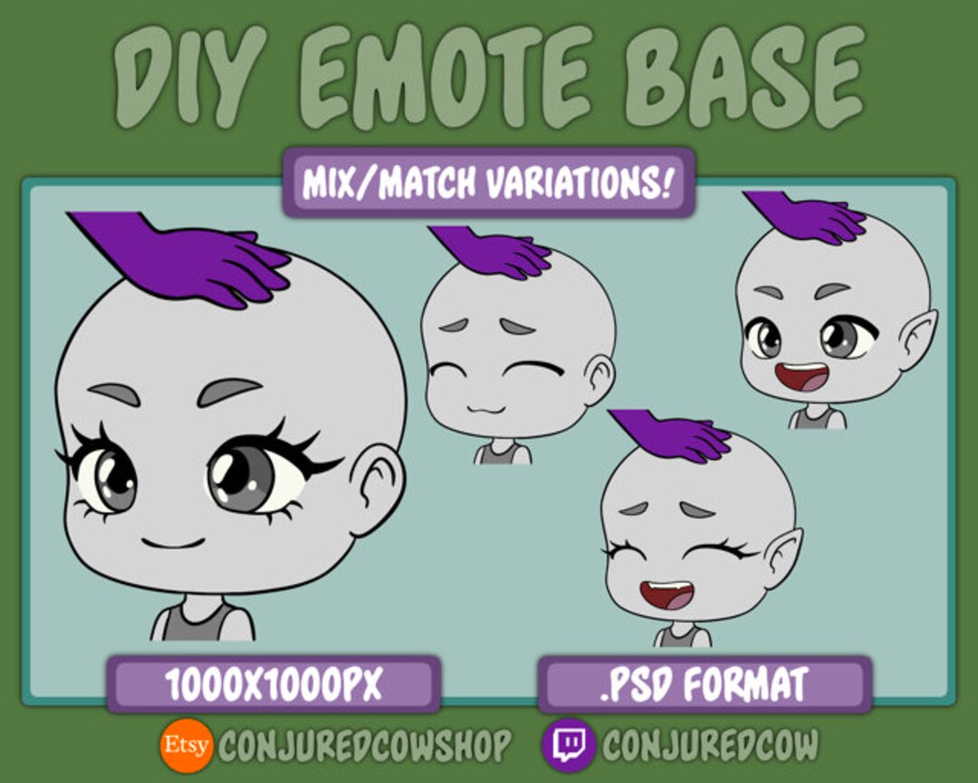 DIY Emote Base - Pets - Mix/match Variations - Etsy