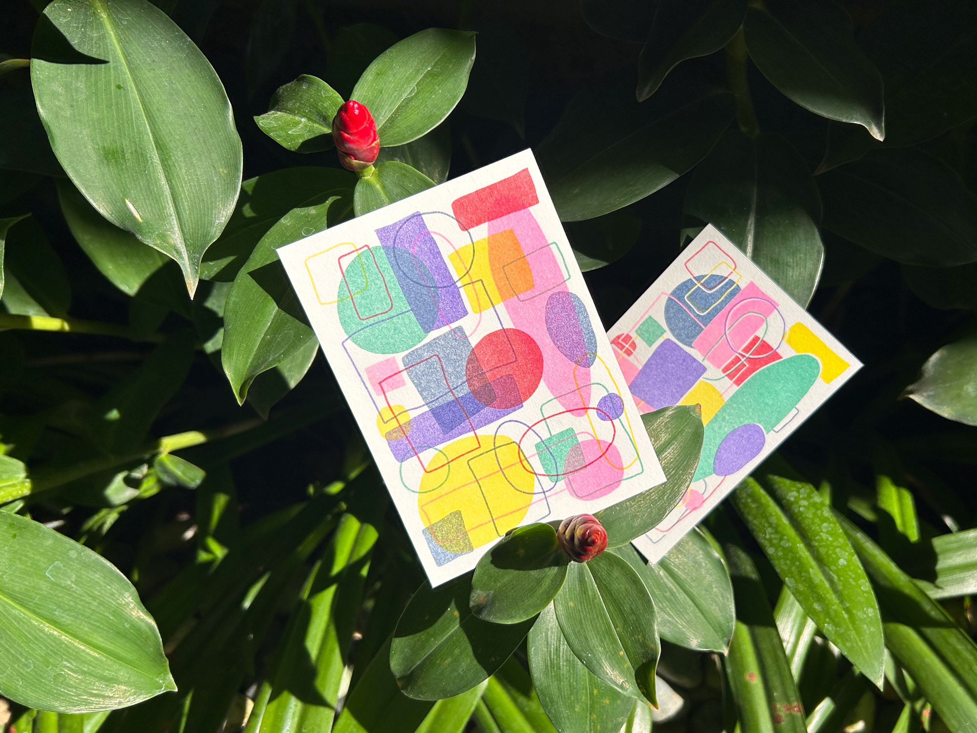 Risograph, Print Postcard Art, A6 Print, Designer Prints, Postcard Pack ...