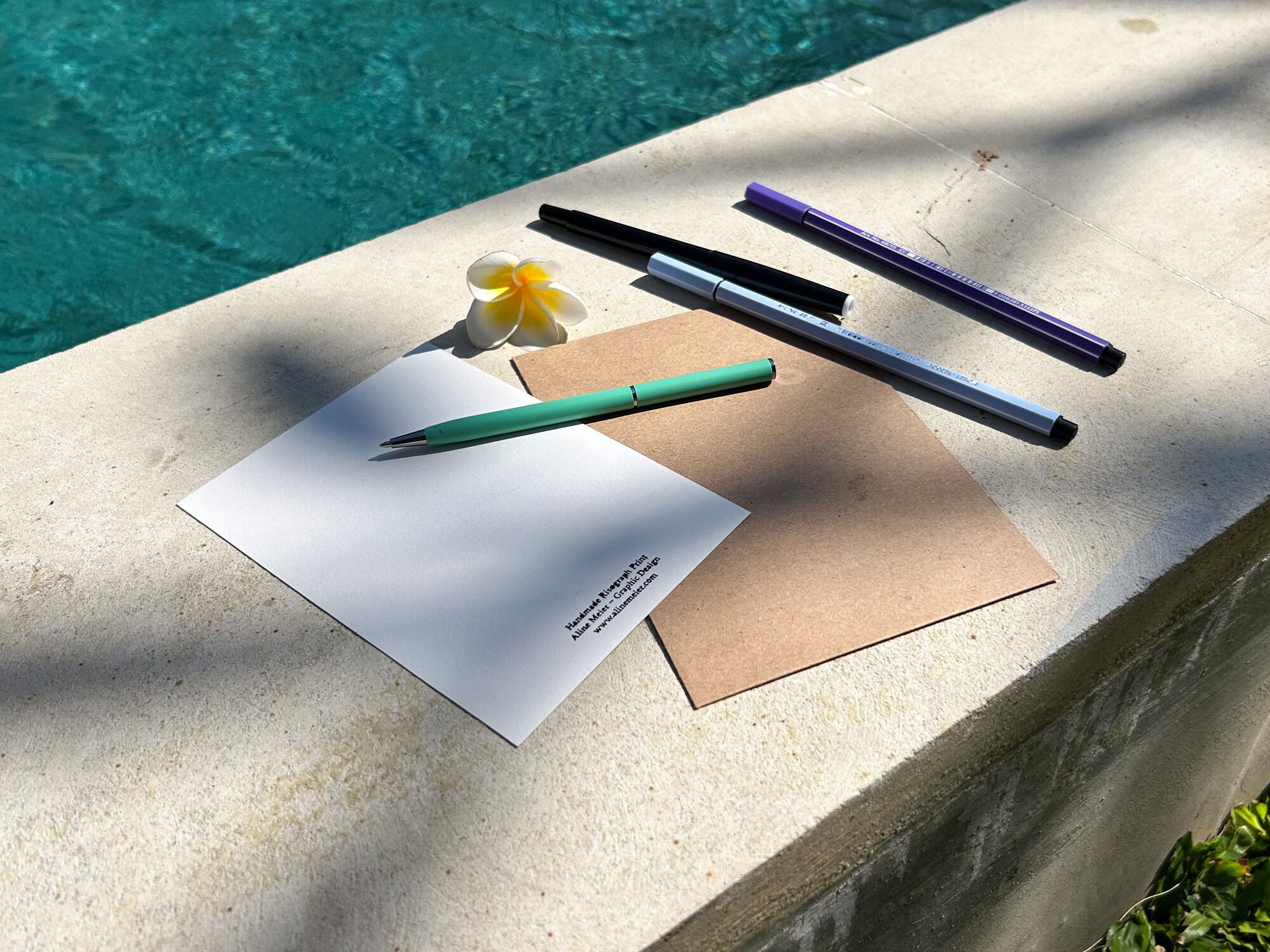 Risograph Art, Postcard Design, Handmade Print Postcard, Designer ...