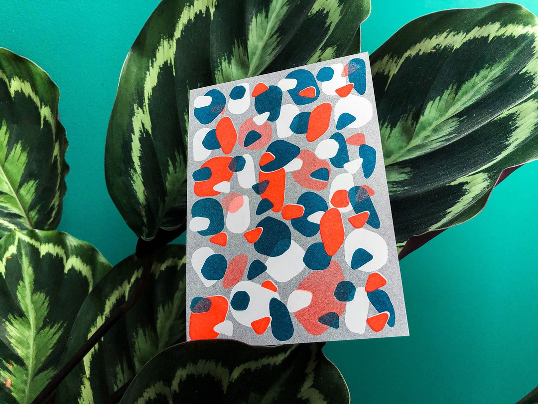 Risograph Art, Postcard Design, Handmade Print Postcard, Designer ...