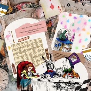 Alice in Wonderland Escape Room, Printable Escape Room for Kids, Escape ...