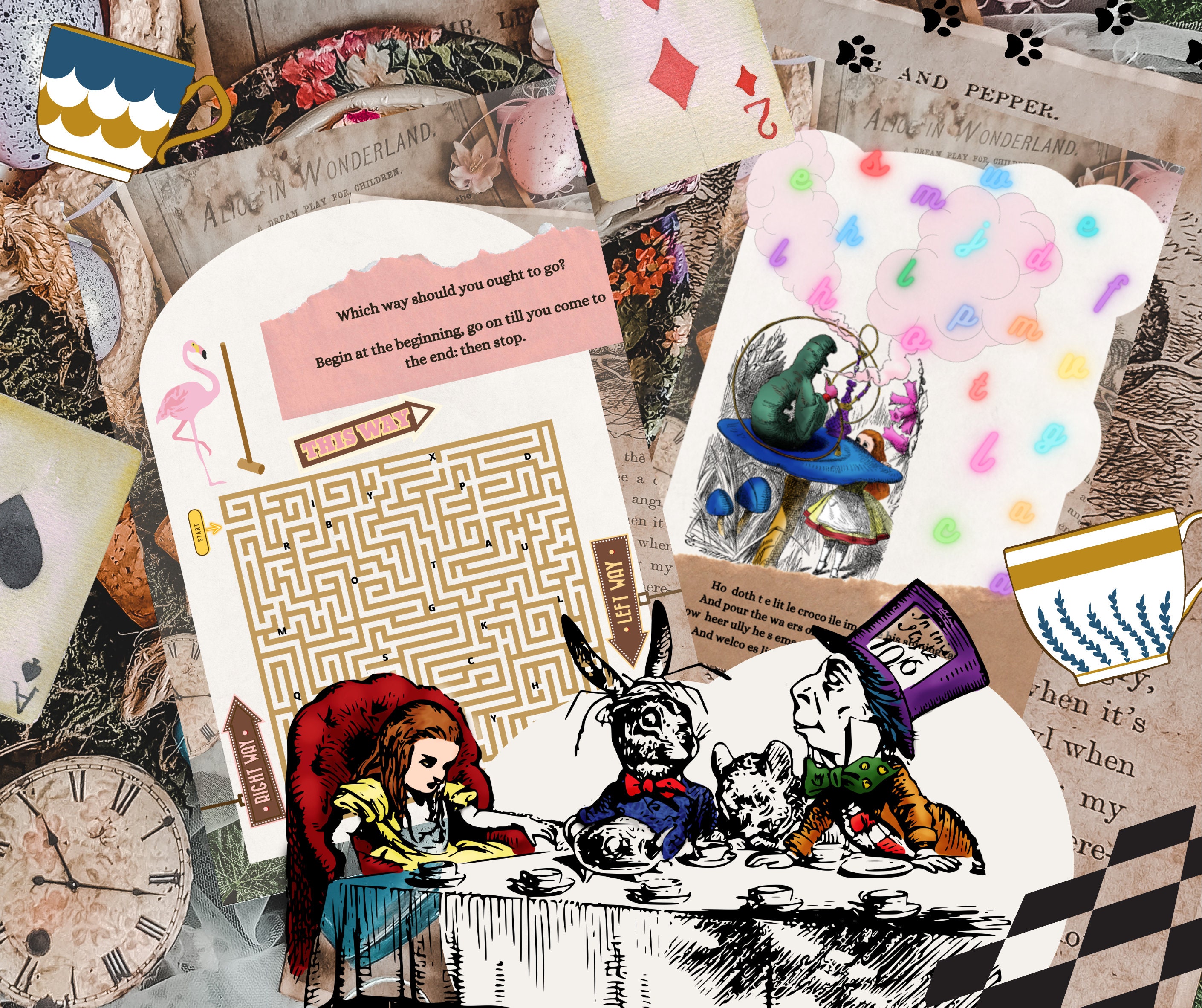 Alice in Wonderland Escape Room, Printable Escape Room for Kids, Escape ...