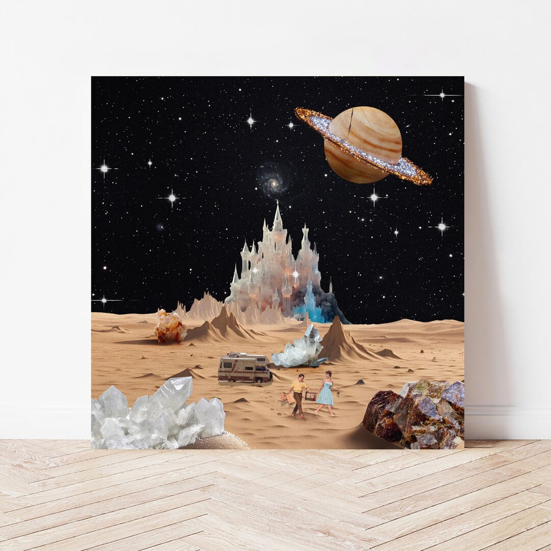 The Bling Ring Vintage Space Age Mid Century Modern Art Print, Retro ...