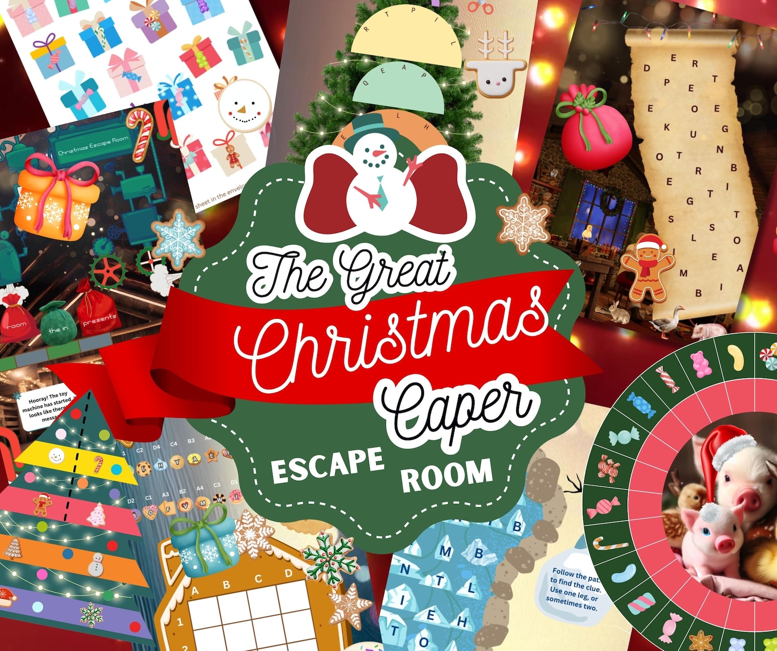Christmas Escape Room for Kids, Printable Escape Room Kit for Teens ...