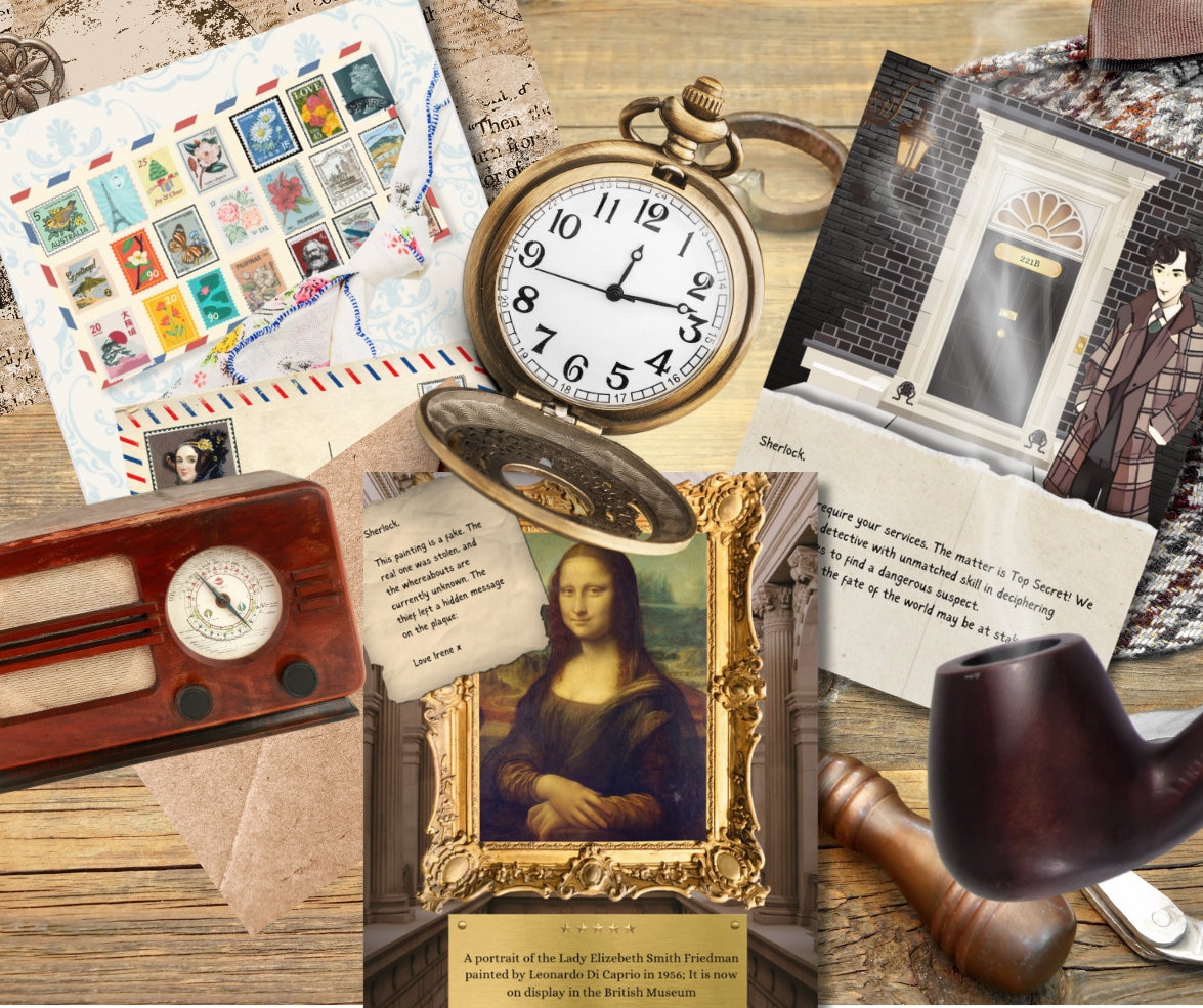 Sherlock Holmes Game Enigma Escape Room, Treasure Hunt Game, Escape ...