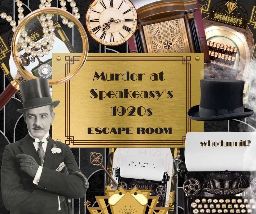 1920s Escape Room, Murder Mystery Party Kit, Cold Case File Game ...