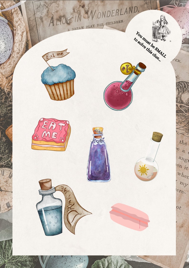 Alice in Wonderland Escape Room, Letterbox Gift, Escape Room for Kids ...