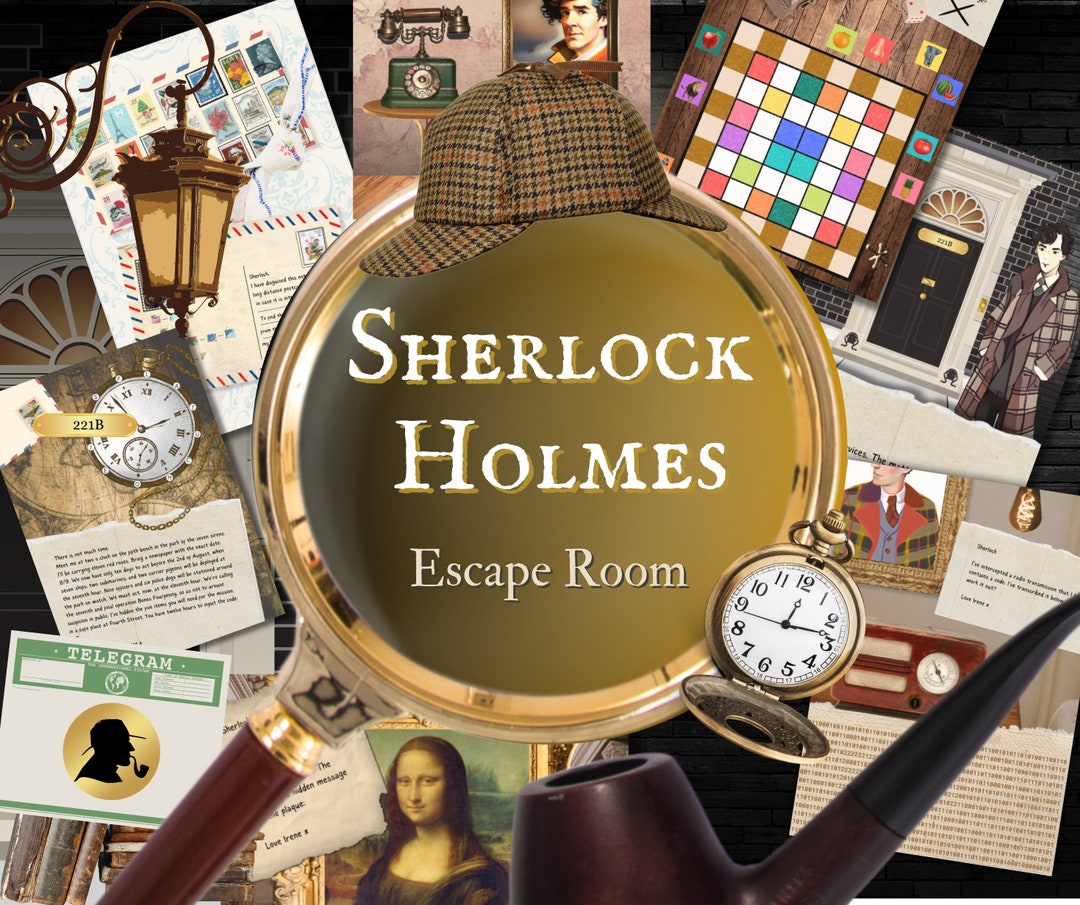 Sherlock Holmes Game Enigma Escape Room, Treasure Hunt Game, Escape ...