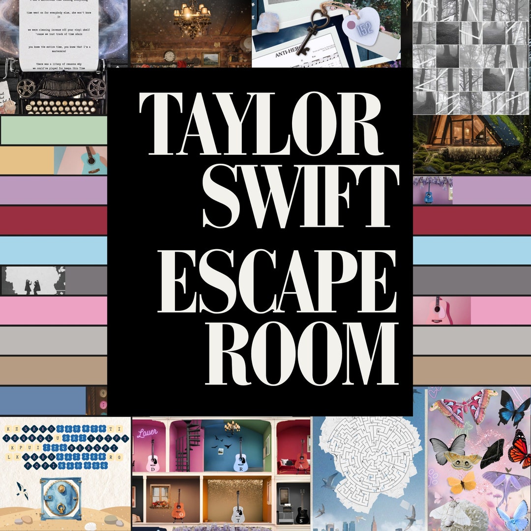 Eras Tour Puzzle Escape Room, Taylor Swiftie PNG, Easter Egg Puzzle ...