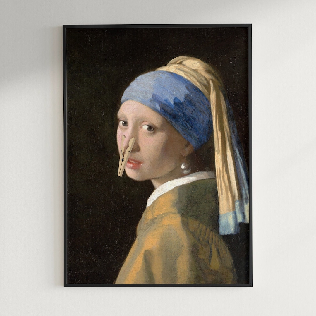 Girl With a Pearl Earring, Johannes Vermeer, Vintage Altered Classic ...