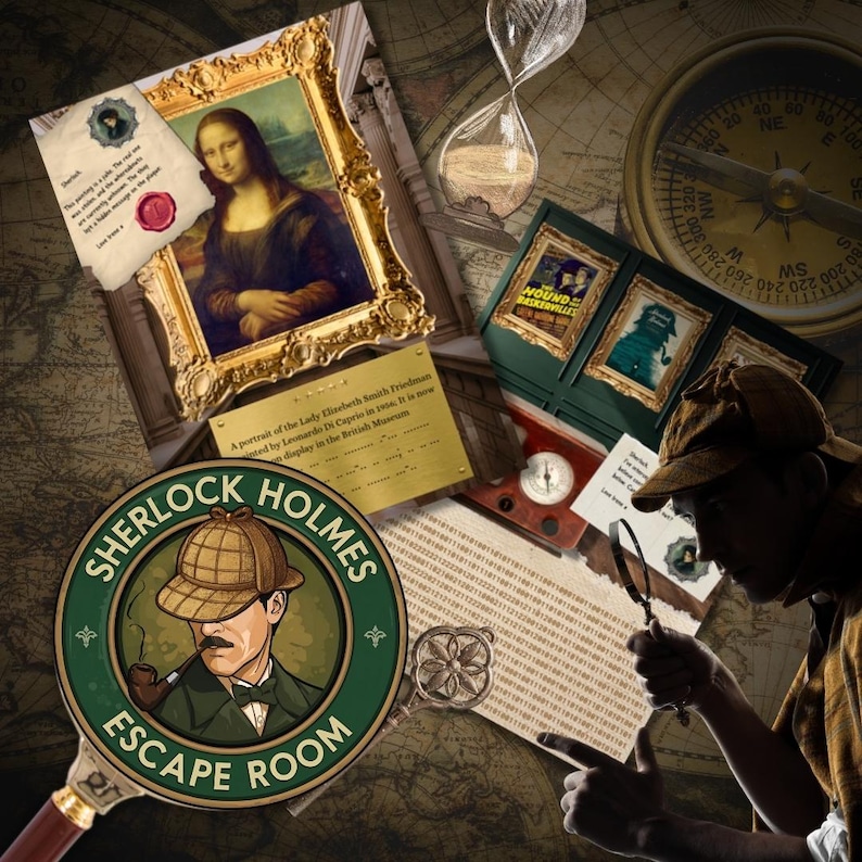 Sherlock Holmes Escape Room, Printable Kit, Date Night Gift, Birthday ...