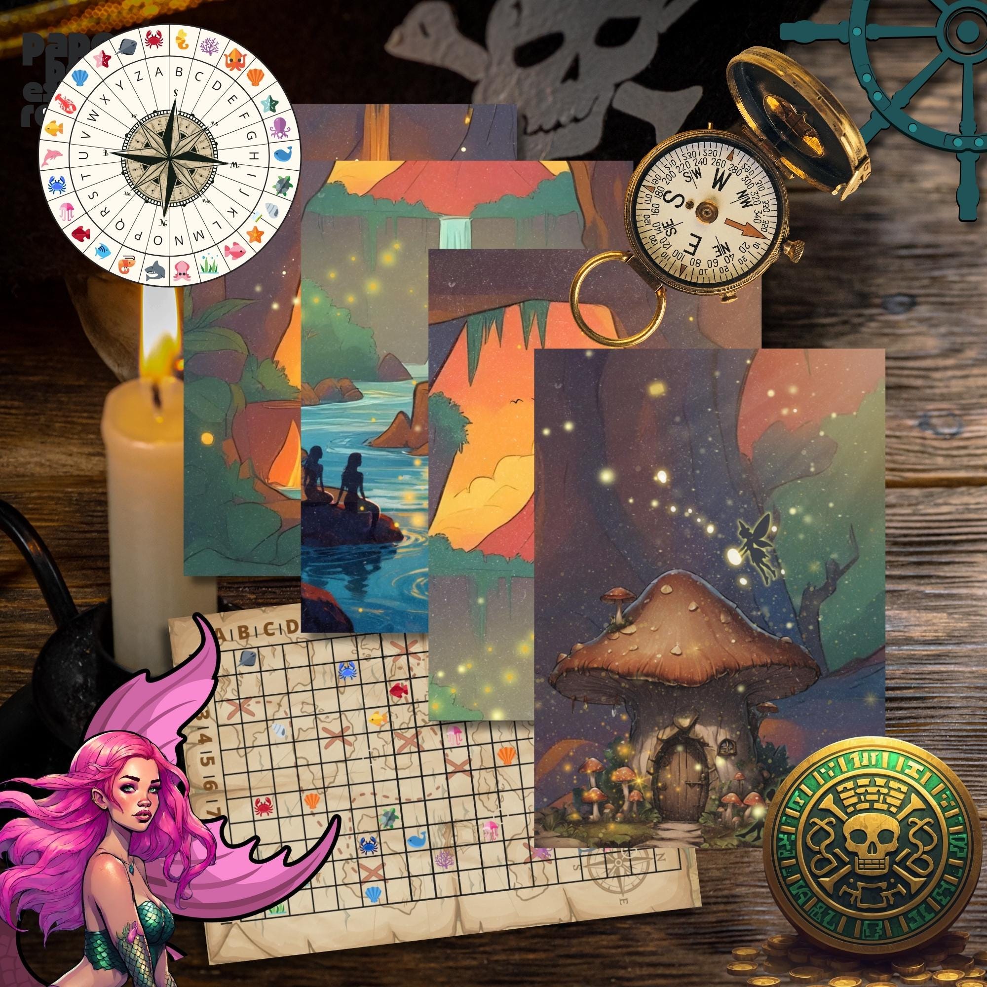 Pirate Escape Room Puzzle, Pirate Birthday Party Treasure Hunt ...