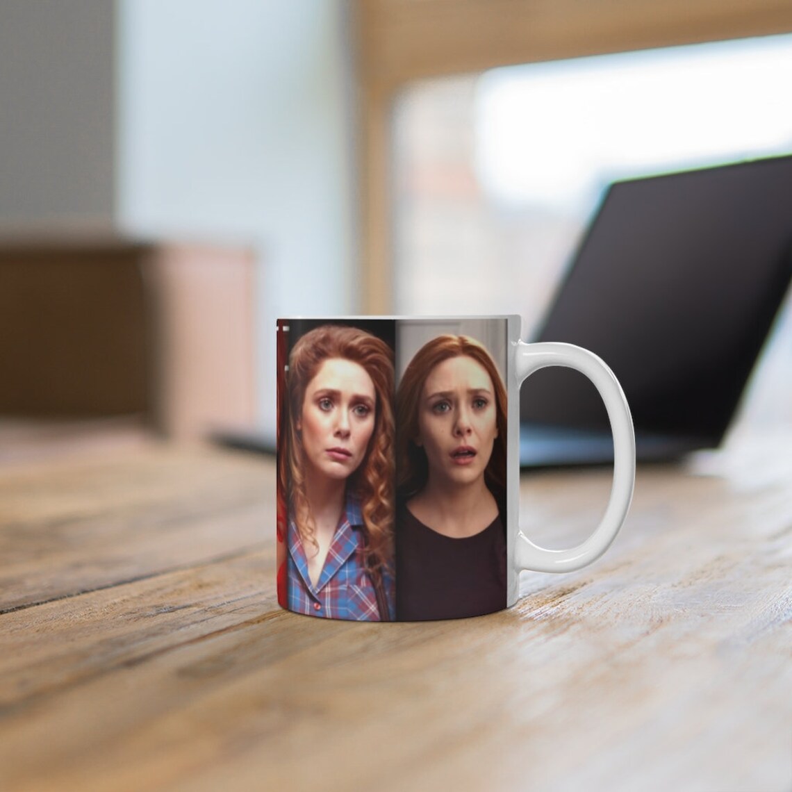 Marvel Wandavision Scarlet Witch & Vision Retro 50s Mug, Classic Mug ...