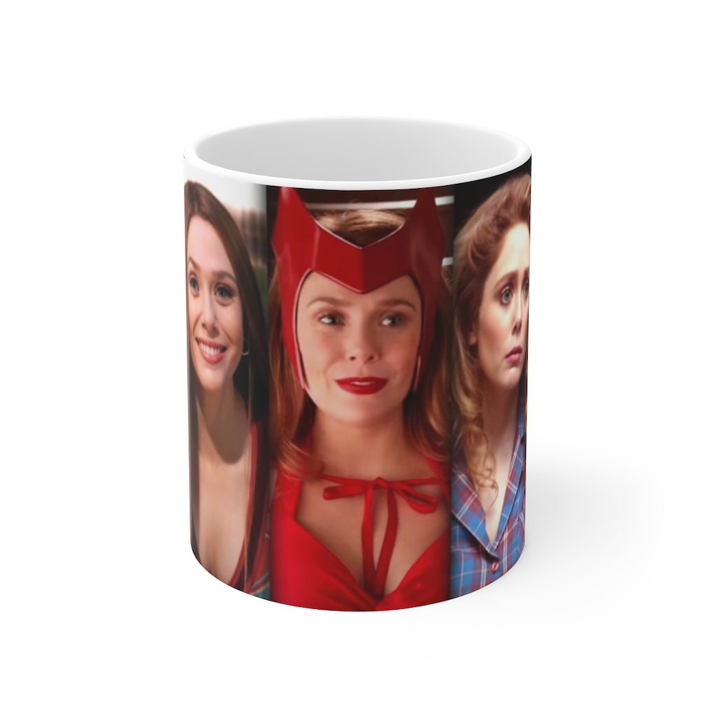 Marvel Wandavision Scarlet Witch & Vision Retro 50s Mug, Classic Mug ...