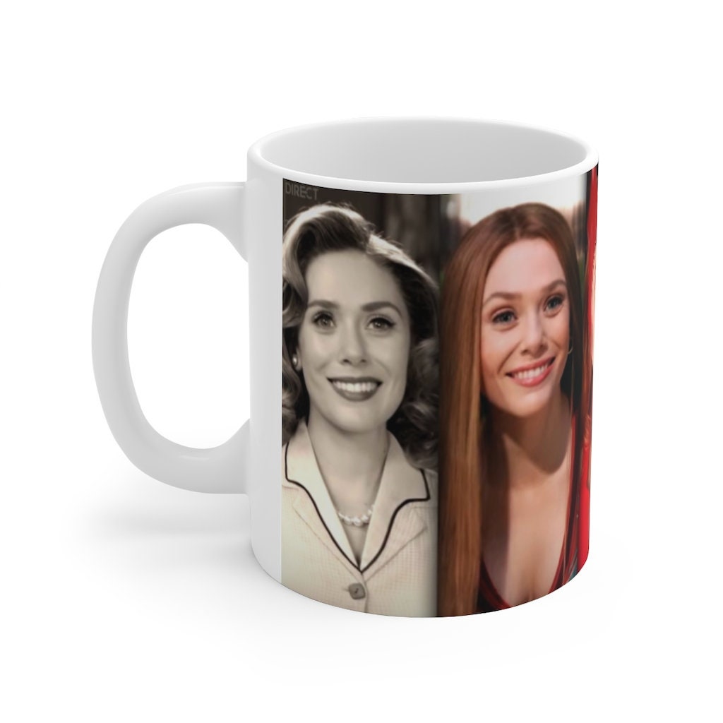 Marvel Wandavision Scarlet Witch & Vision Retro 50s Mug, Classic Mug ...