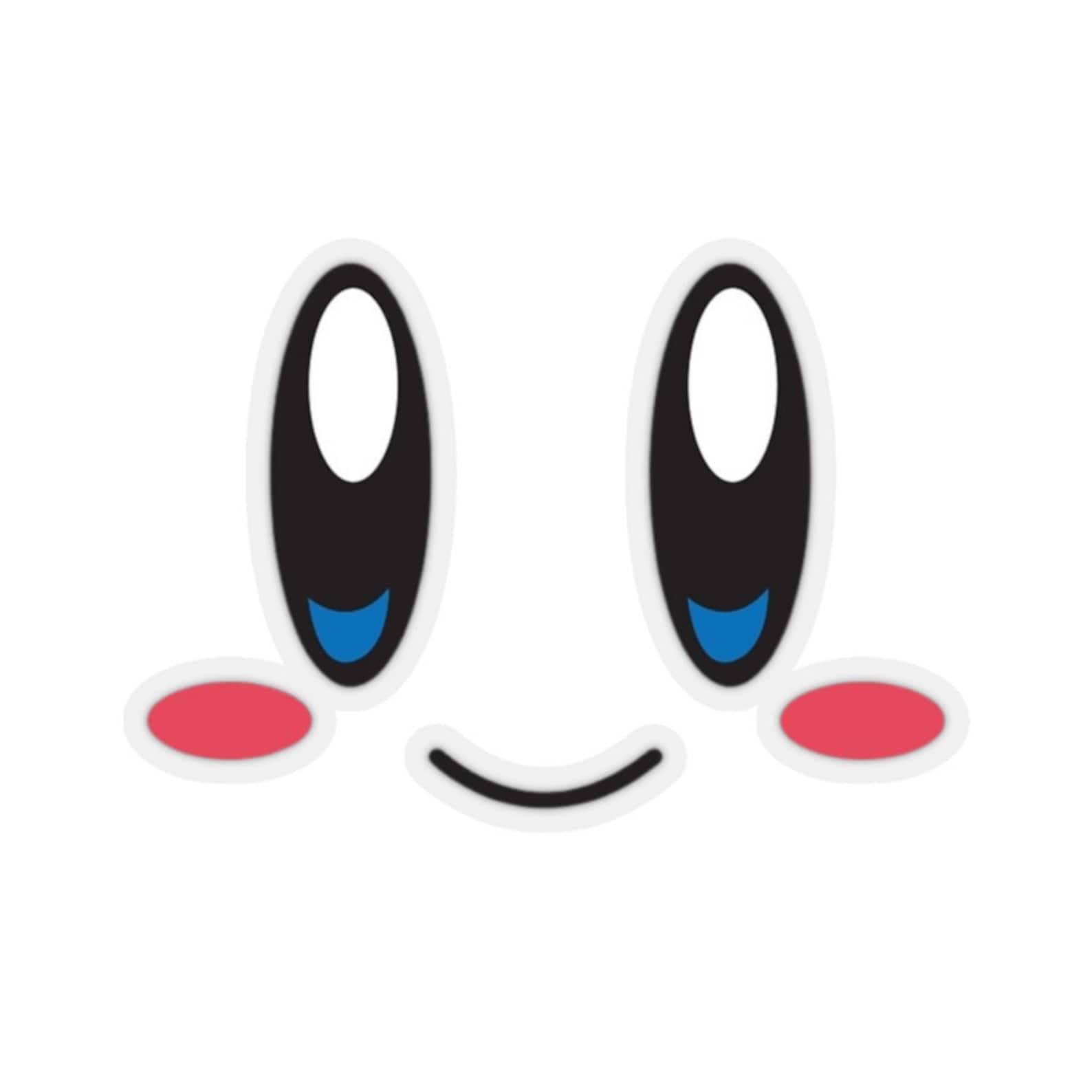 Kirby Face Kiss-cut Stickers Classic Retro Gaming Stickers - Etsy