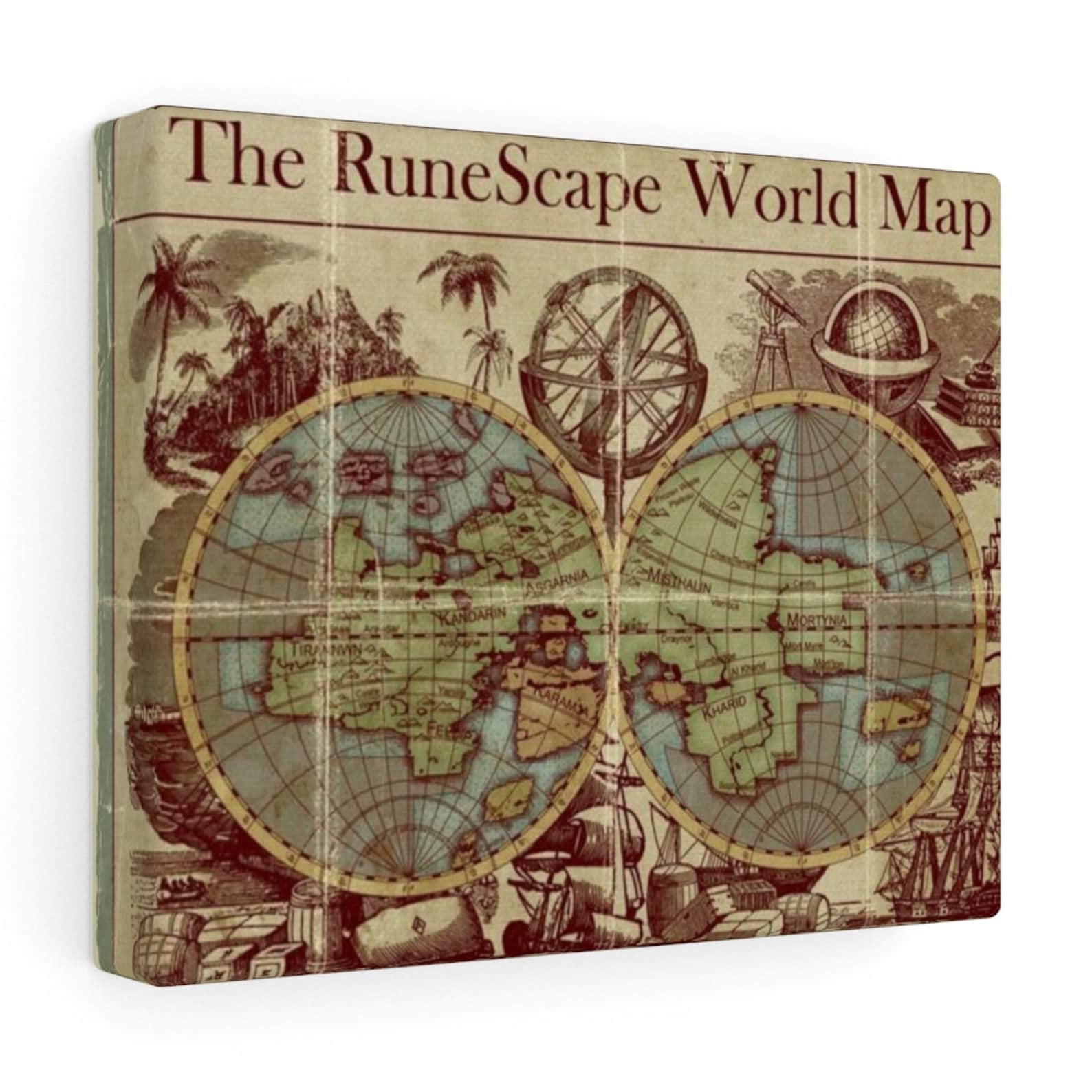 World map old school runescape - sellpery