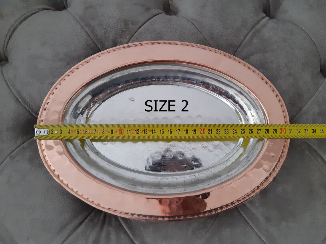 Handmade Copper Serving Plate, Copper Plate With Lid, Decorative Plates ...