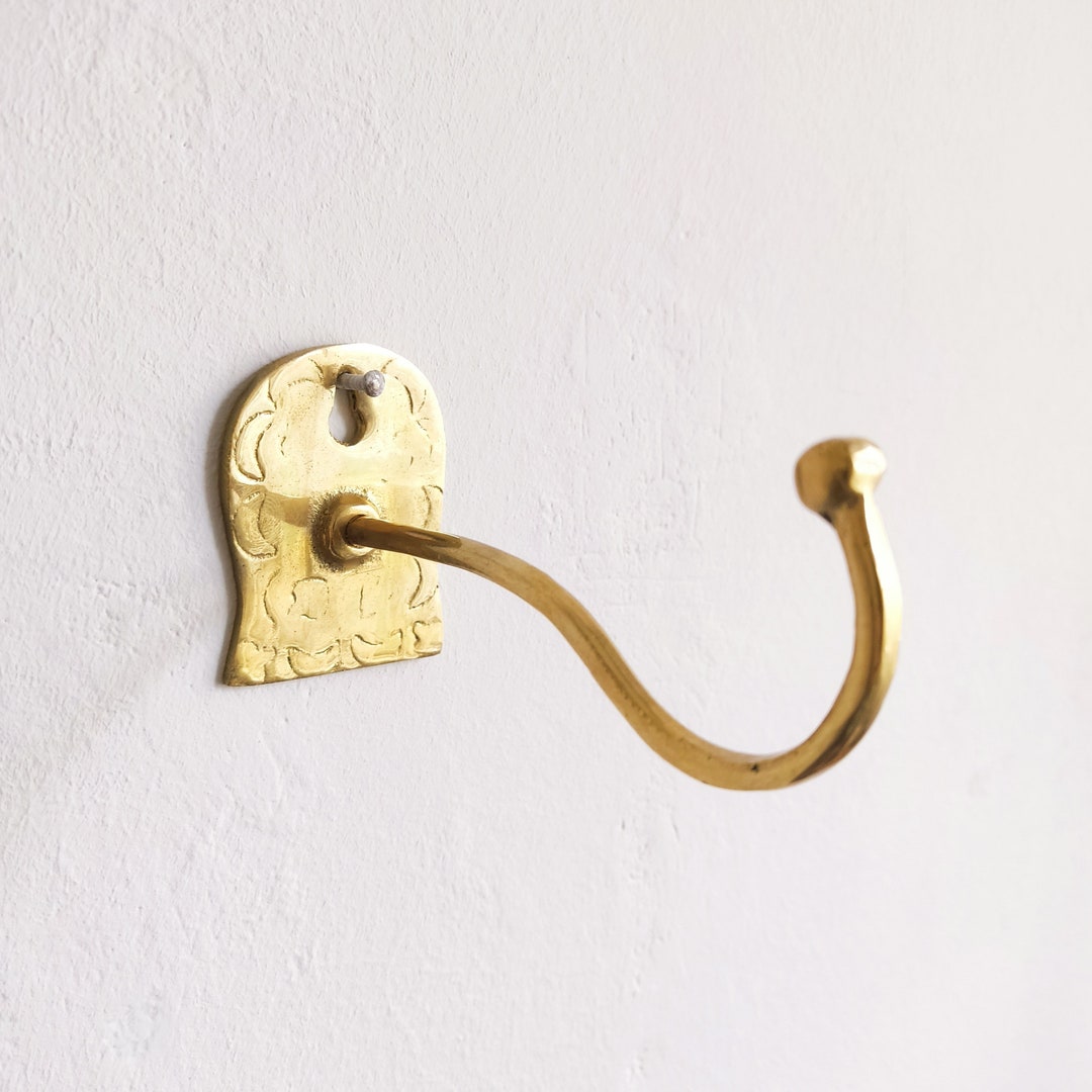 Planter Hanger, Wall Rack, Brass Wall Hook, Dress Hanger, Minimalist ...