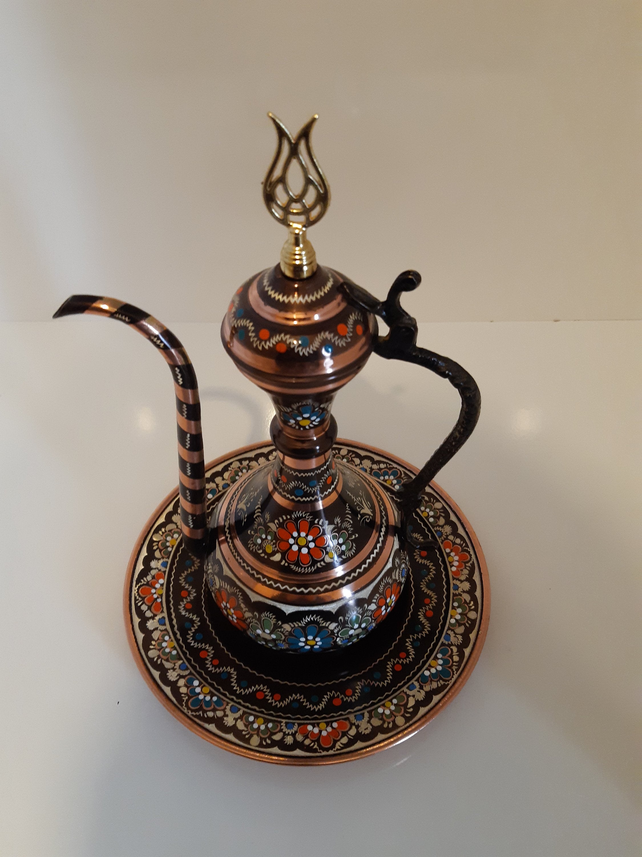 Handmade Vintage Turkish Copper Pitcher Traditional Turkish | Etsy