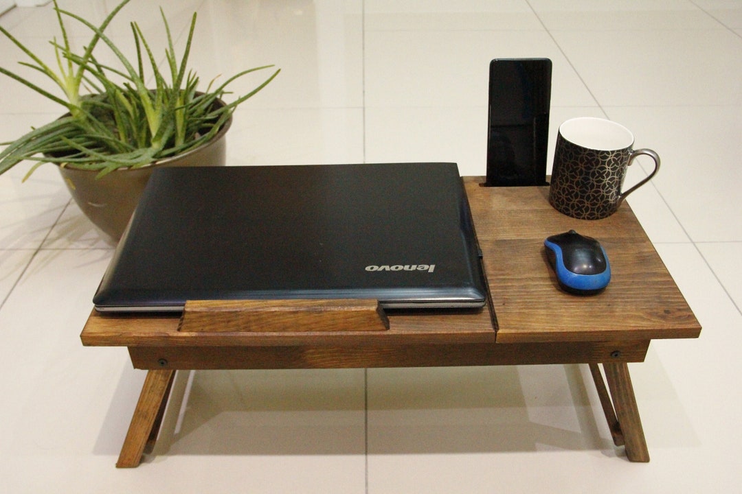 Portable Laptop Stand, Wooden Laptop Stand, Wooden Foldable Laptop ...